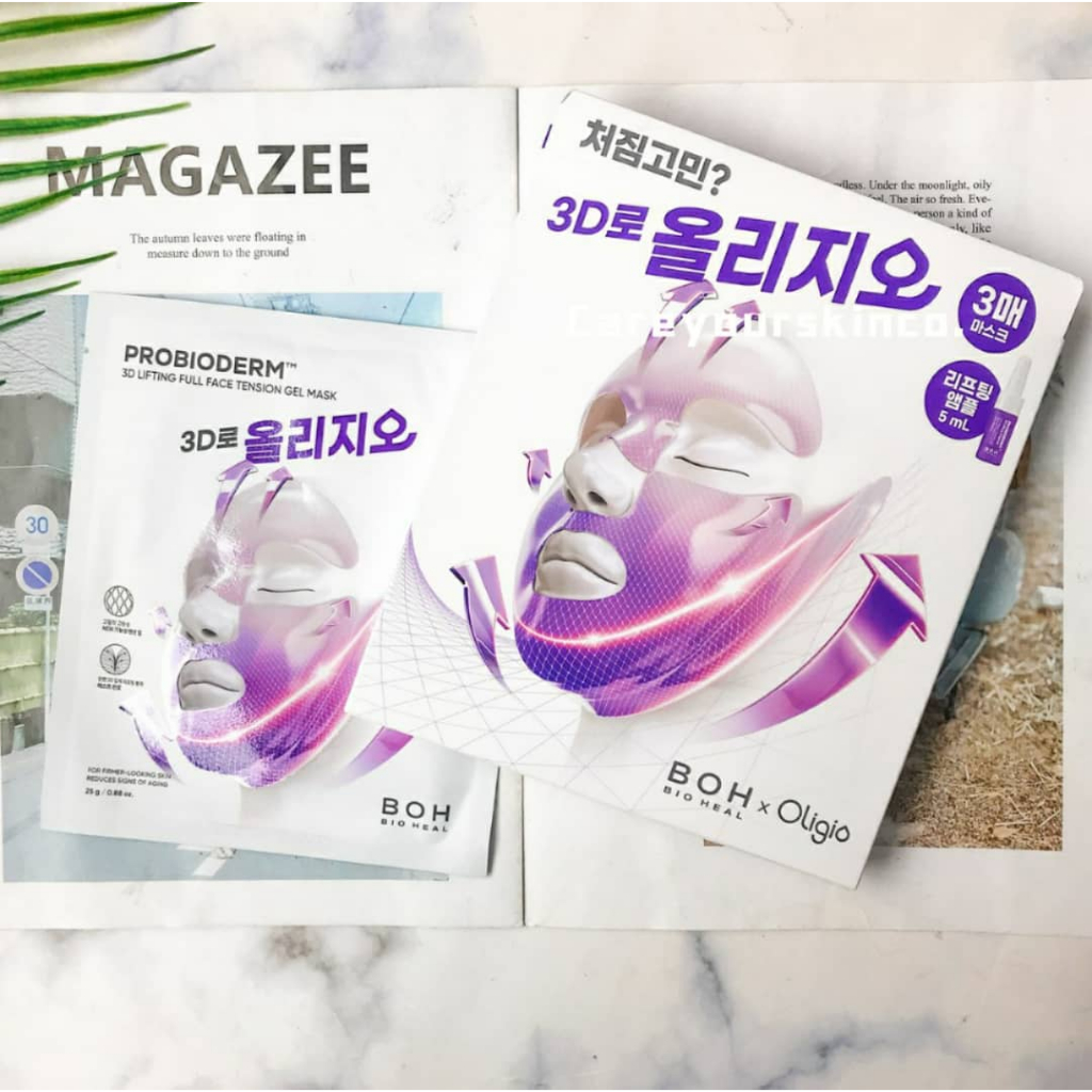 现货免运！BIOHEAL BOH Probioderm 3D Lifting Full Face Tension Gel Mask 3D ...