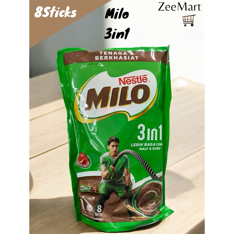 Milo Instant Drink 3in1 8 Sachet | Shopee Malaysia