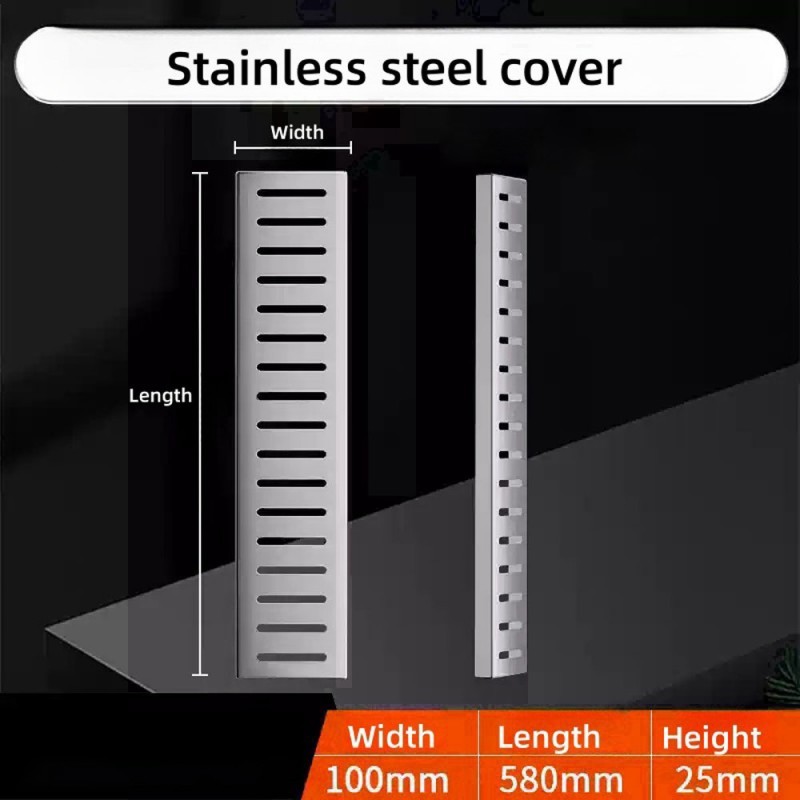 Gutter cover plate Sewer Cover Drainage Stainless kitchen gutter cover ...