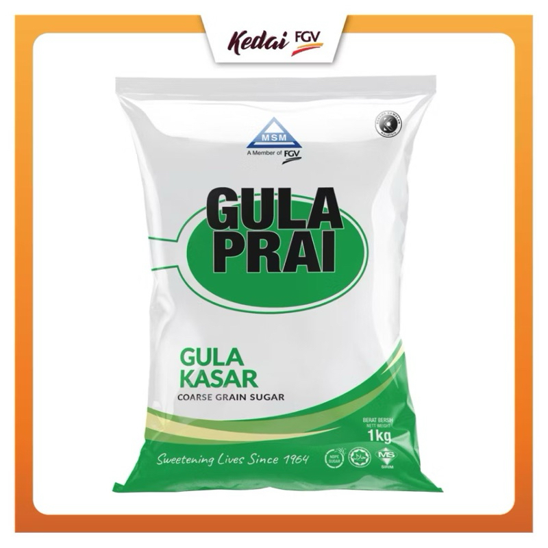 Gula Prai Gula Kasar | Gula Prai Coarse Grain Sugar 1KG | Shopee Malaysia