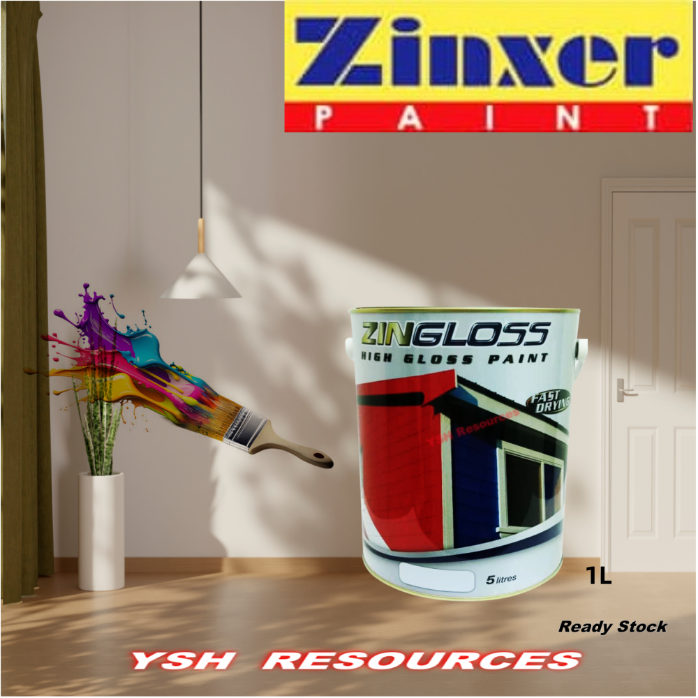 ZINXER - 1L High Gloss Paint / Cat Minyak / Wood & Metal | Shopee Malaysia