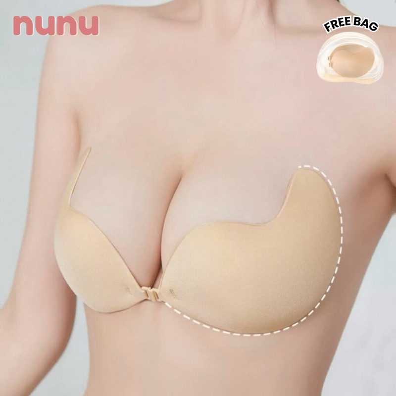 Mango Shape Push Up Bra Silicone Bra Nubra Invisible Seamless Silikon Bra Lekat Adhesive 隐形胸贴 ...