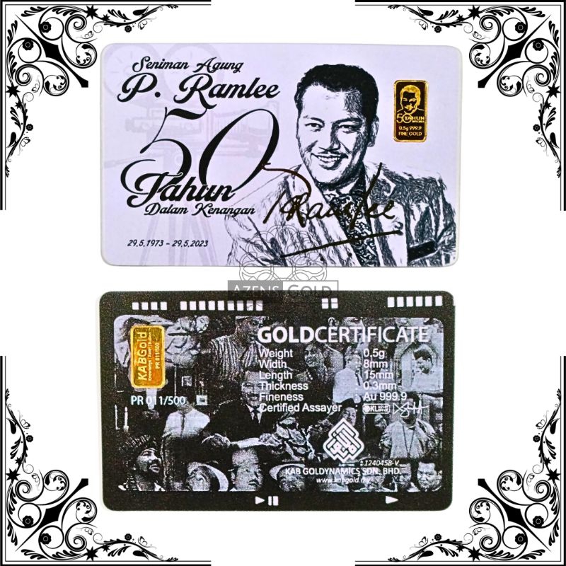 Collectibles Card from Malaysia – 30th Anniversary of Tan Sri P. Ramlee ...