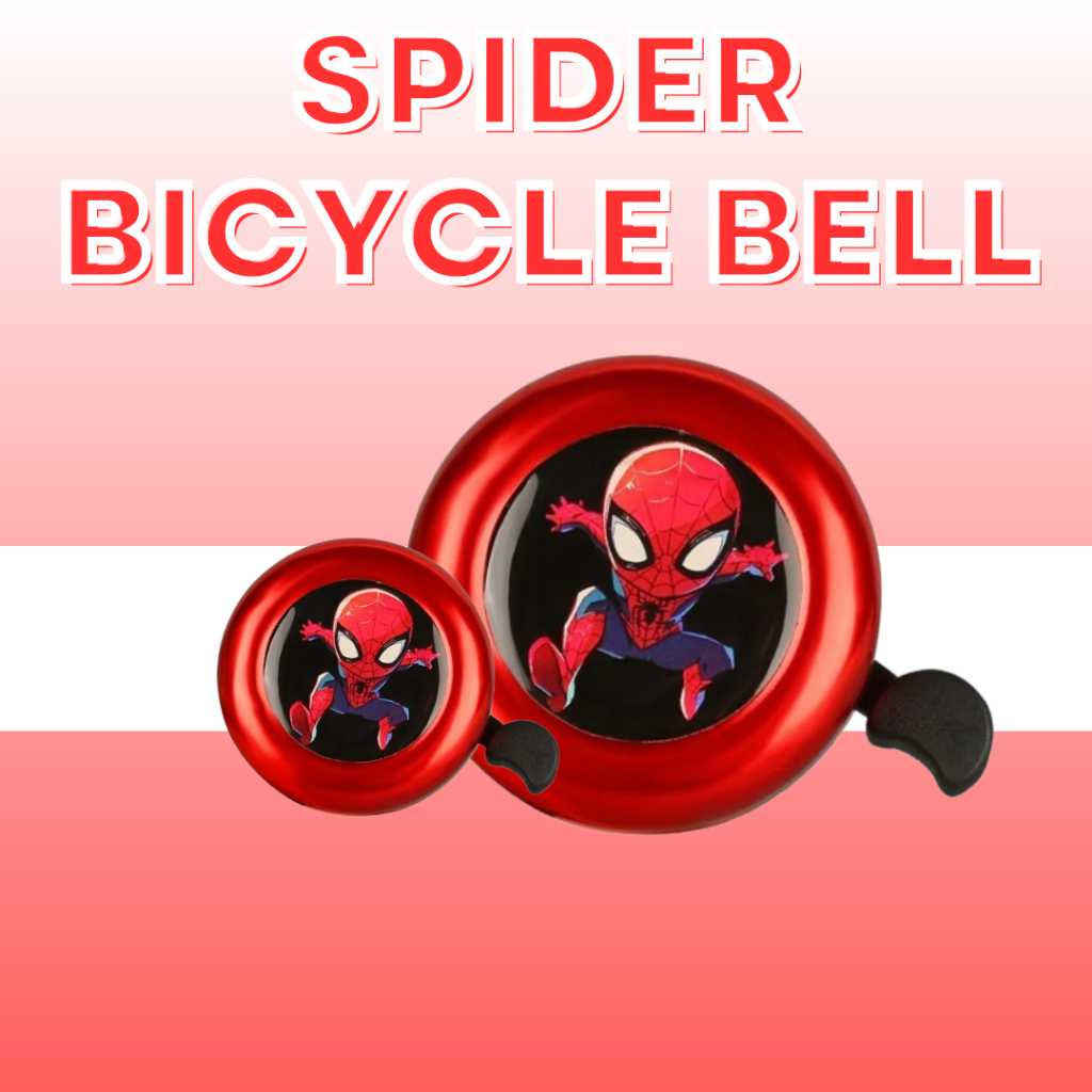 KIDS BICYCLE BELL HON/ LOCENG BASIKAL KANAK-KANAK 3D EMBOSS SPIDERMAN ...