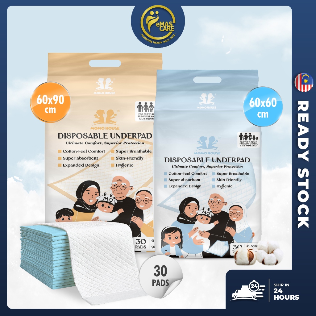 JIMAT Disposable Underpad Pelapik Tilam 60X90cm@60X60cm Super Absorbent ...