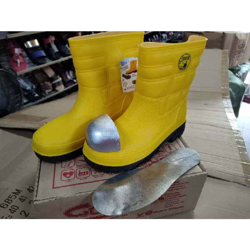 kasut Ade besi Boosku Goco Safety Rubber Boots M985 Ready Stock Murah ...