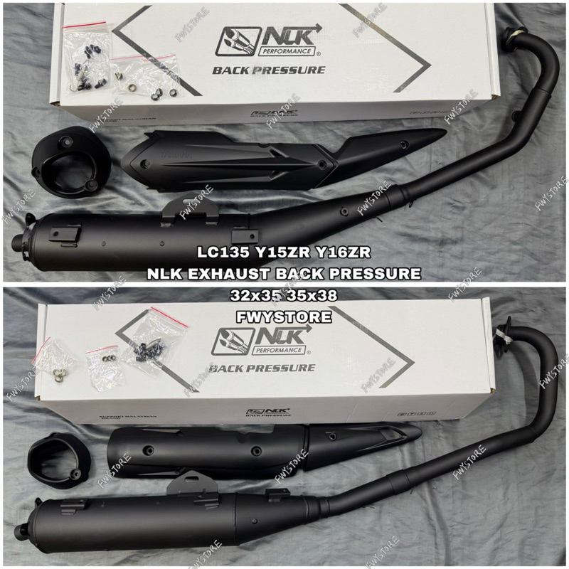 NLK EXHAUST BACK PRESSURE EXZOS LC135 Y15ZR Y16ZR 32x32 32x35 | Shopee ...