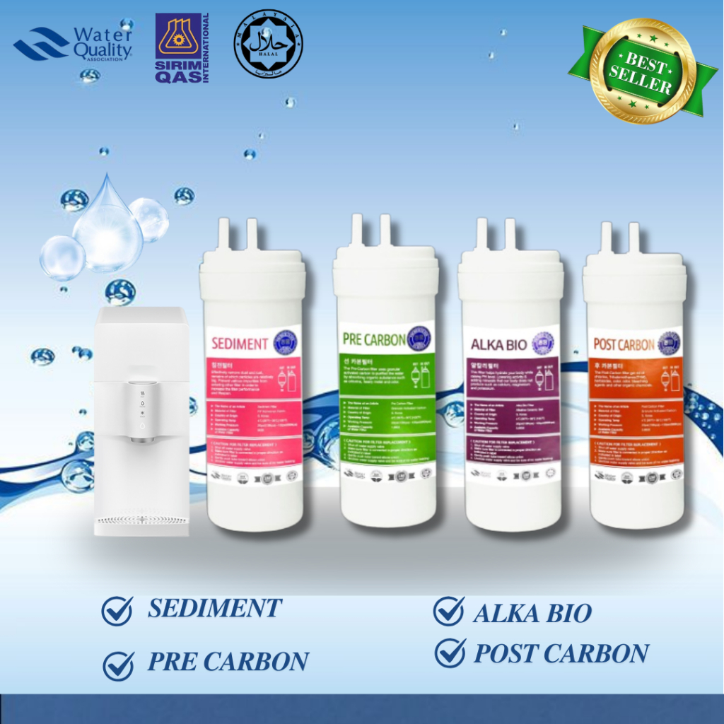 CUCKOO XCEL HALAL WATER FILTER UPGRADE 4 STAGE ALKALINE SET | Shopee ...