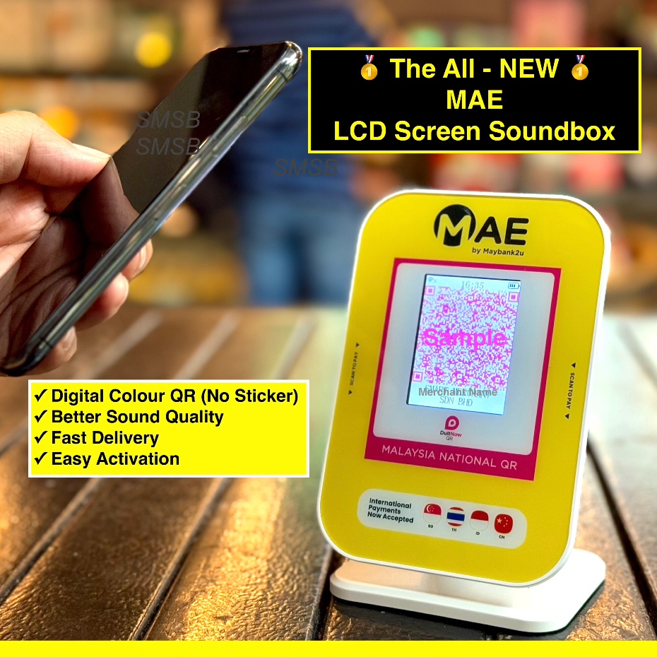 Maybank MAE Soundbox Ewallet speaker QRpay | Shopee Malaysia