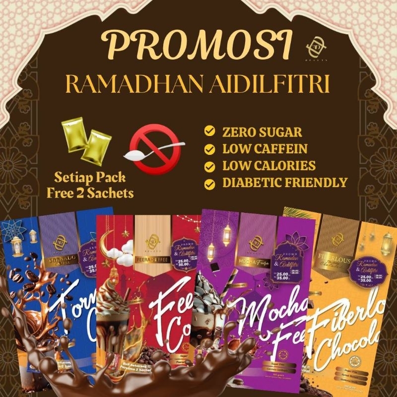 [ 5 PACK EDISI RAYA + 10 SACHET ] FEERA COFFEE TORNADO COFFEE FIBERLOUS ...