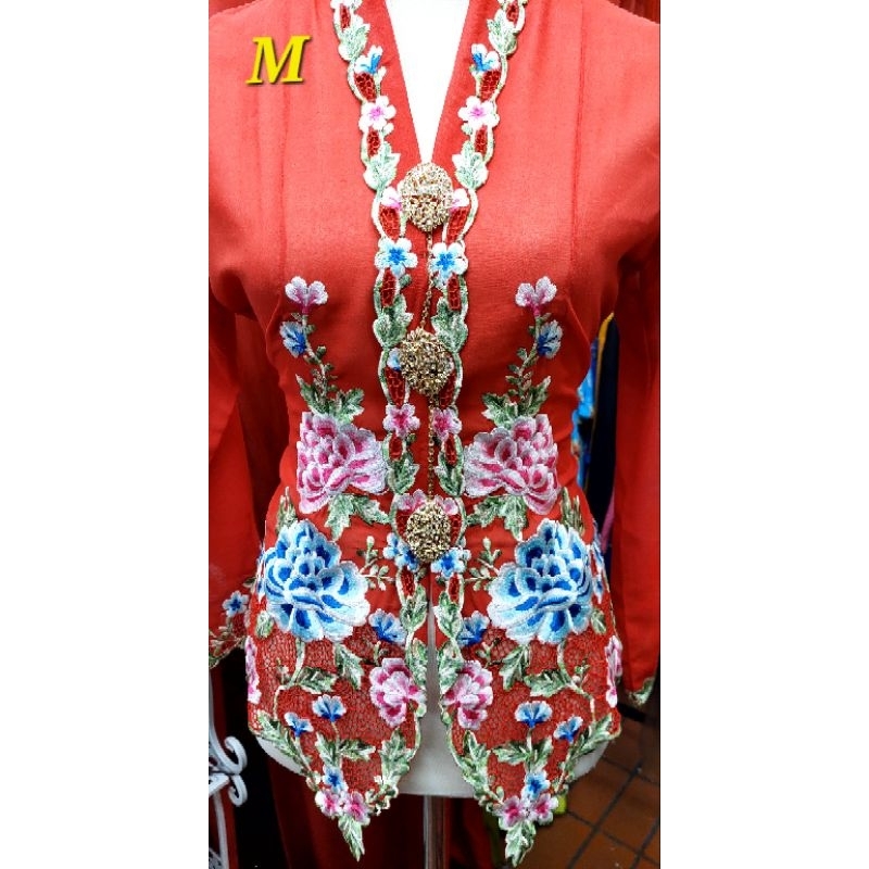 Kebaya Sulam Nyonya Embroidery Traditional Hand Made PREMIUM(M ...