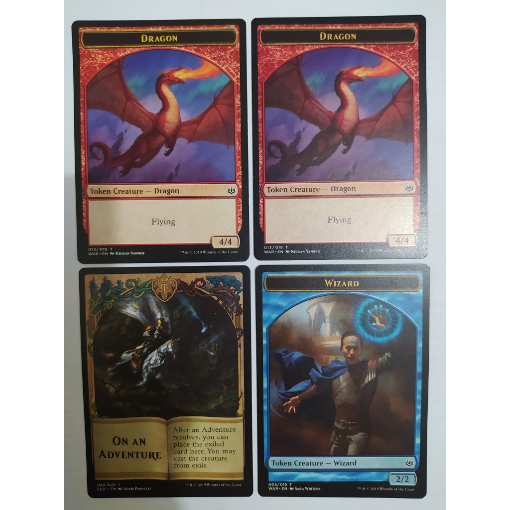 MTG Dragon / On An Adventure / Wizard / Servo / Spirit Tokens (Magic ...