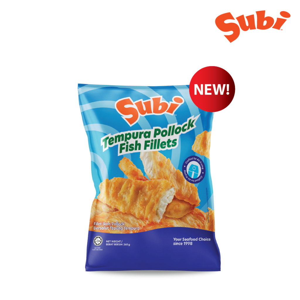 SUBI Tempura Pollock Fish Fillets (260g) | Shopee Malaysia