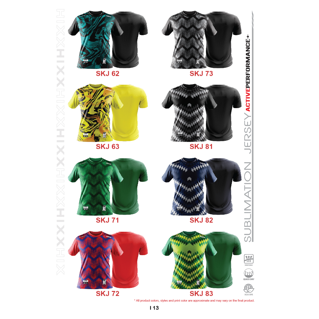 SUBLIMATION SHIRT / JERSEY | SUBLIMATION ROUND NECK JERSEY | SIZE ADULT ...