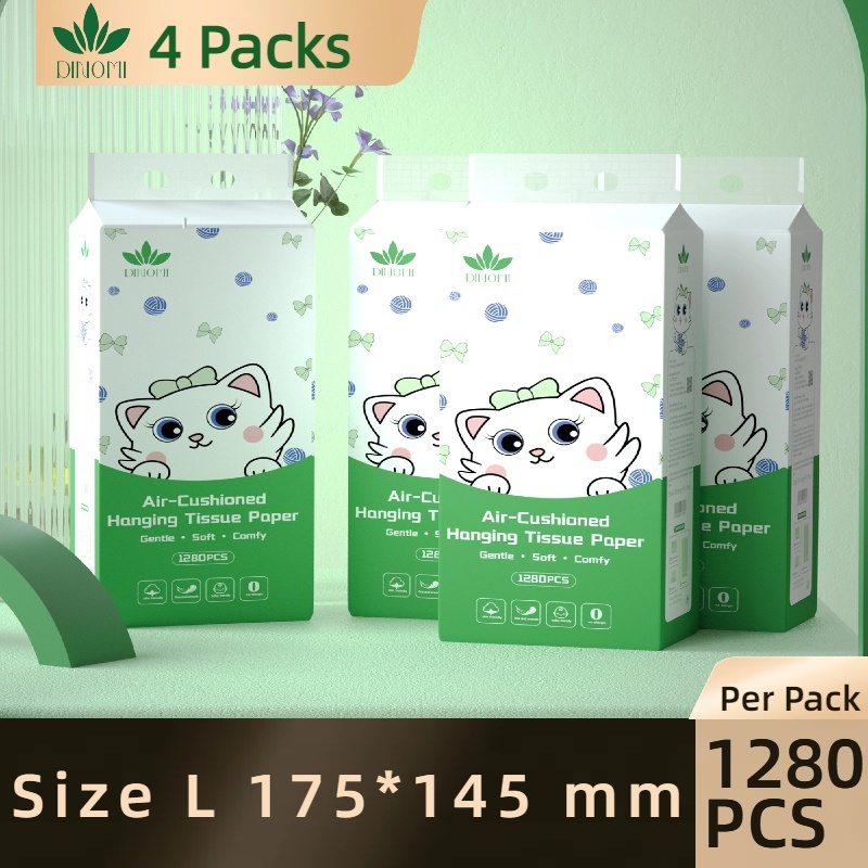 DINOMI Hanging Tissue Cheerful Tisu soft skin friendly pure wood pulp ...