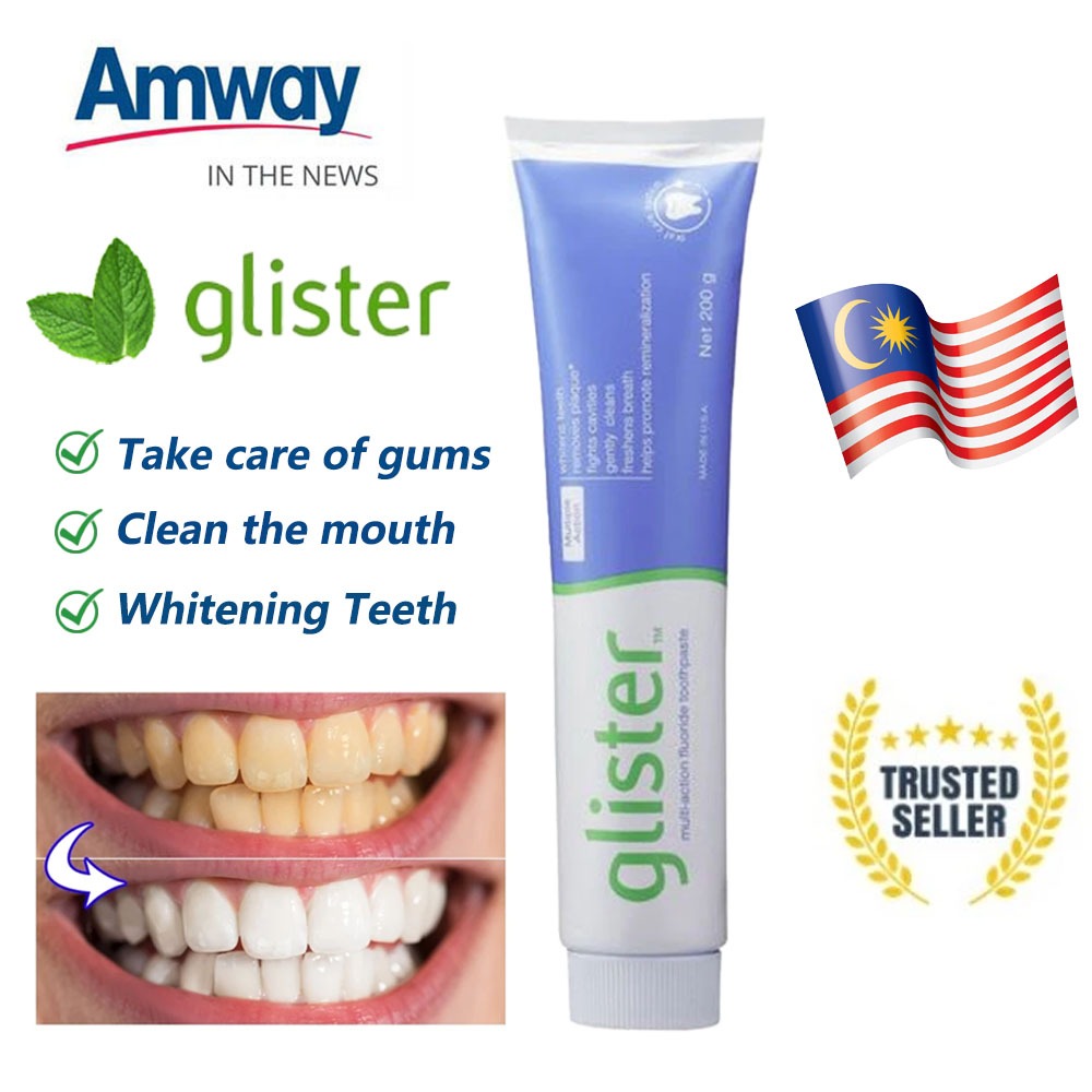 [READY STOCK] Amway Glister Multi-Action Fluoride Toothpaste - 200g ...