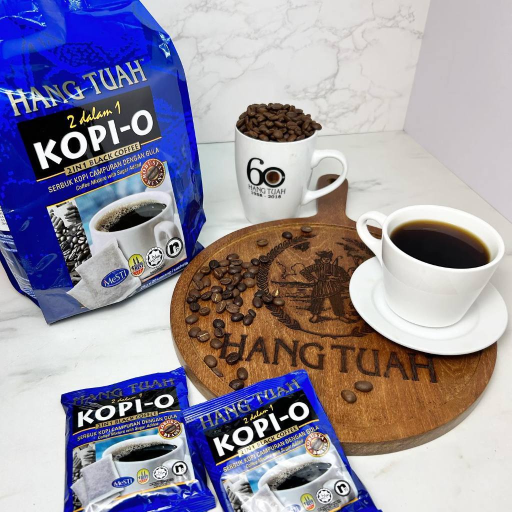 Hang Tuah Serbuk Kopi Campuran 2 Dalam 1 25g x 20 uncang (biru) | Shopee Malaysia
