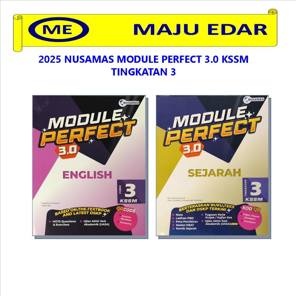 2025 NUSAMAS MODULE PERFECT 3.0 TINGKATAN 3 BAHASA MELAYU ENGLISH SEJARAH GEOGRAFI | Shopee Malaysia