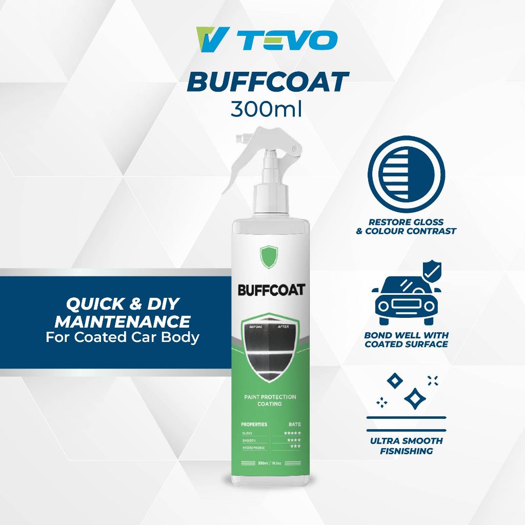 TEVO BuffCoat Car Coating Maintenance Spray (300ml) | Shopee Malaysia