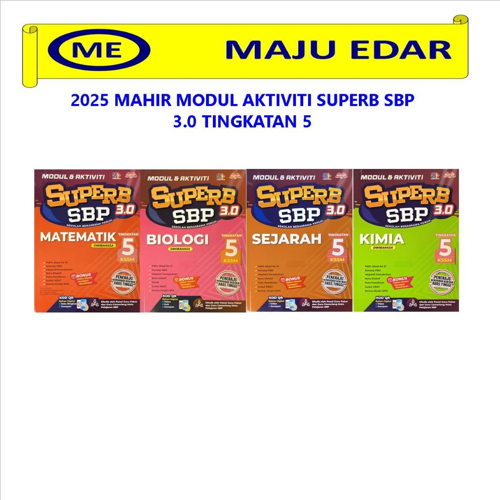 2025 MAHIR MODUL & AKTIVITI SUPERB SBP 3.0 TINGKATAN 5 MATEMATIK KIMIA BIOLOGI SEJARAH | Shopee ...