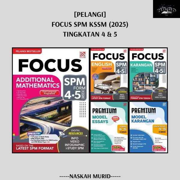 (NB) BUKU RUJUKAN SPM: FOCUS KSSM SPM TINGKATAN 4.5 (2025) | Shopee Malaysia