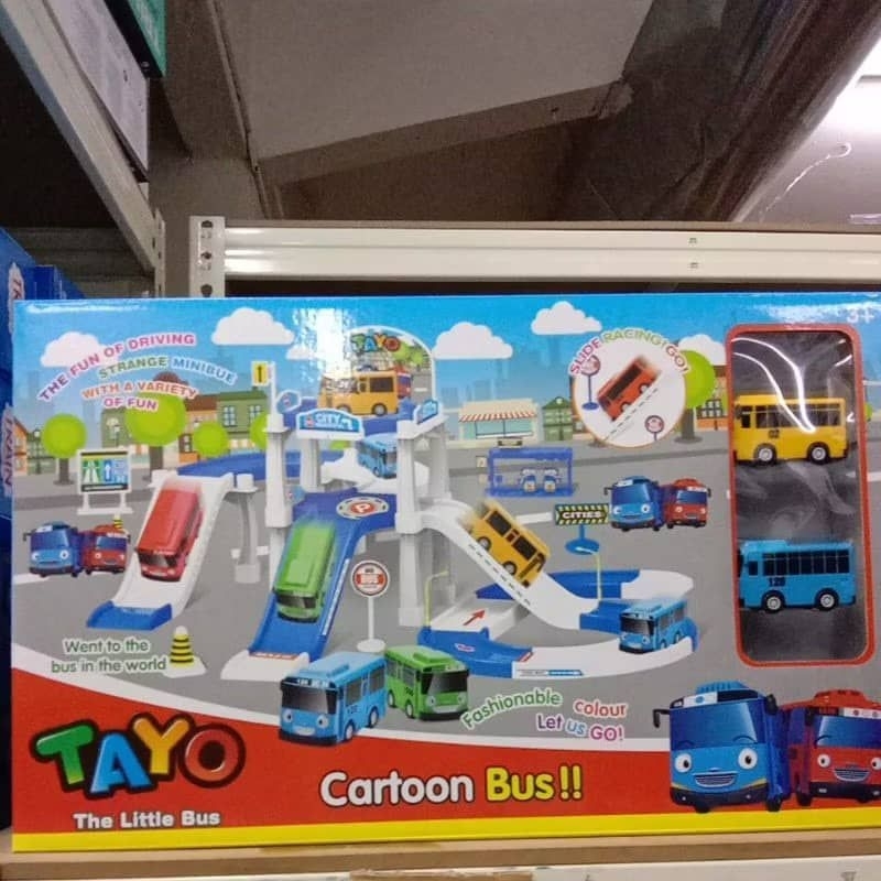 Cars Toy Pull-back Motor The Little Bus TAYO Friends Mini Special Set ...