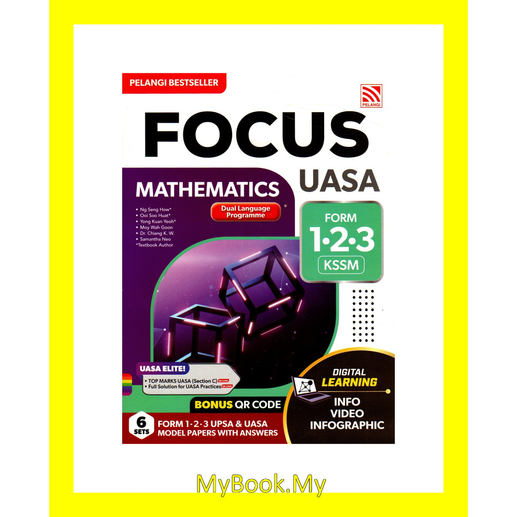 *BARU* MyB Buku Rujukan/Nota : Mathematics DLP - Focus UASA Tingkatan 1.2.3 KSSM (Pelangi ...