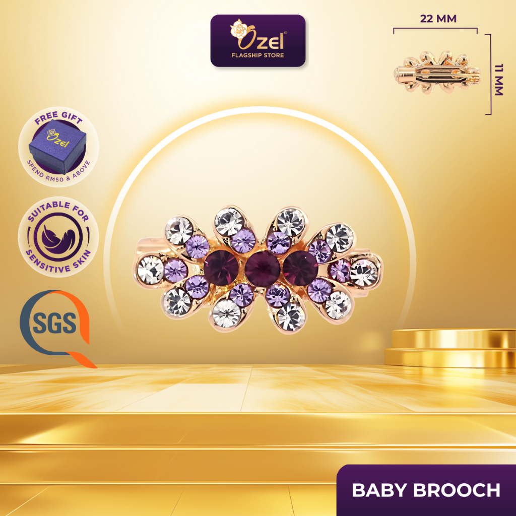 Ozel Brooch G42032 | Kerongsang & Pin Tudung, Hijab, Baju Kurung ...
