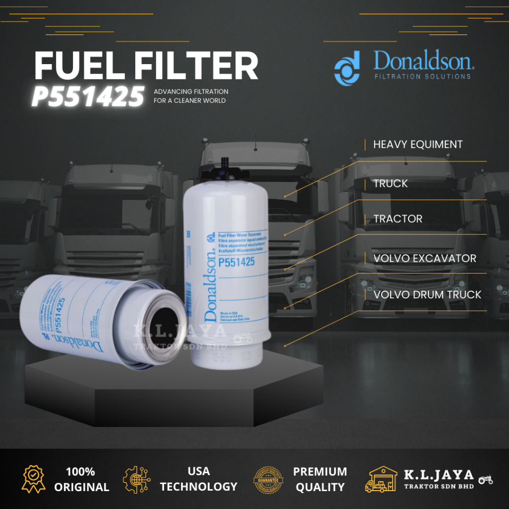 ORIGINAL DONALDSON P551425 FUEL FILTER | Shopee Malaysia