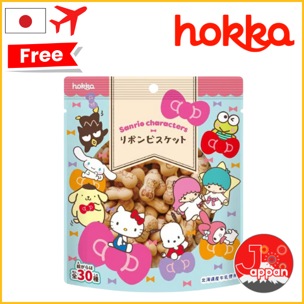 【In stock】Hokka/Sanrio ribbon biscuit stand pack/42g/Hello Kitty, Cinnamoroll/cookies,Japan ...