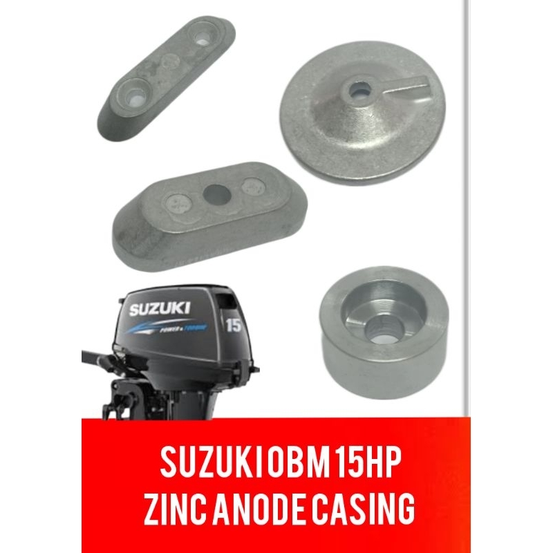 SUZUKI OBM 15HP Zinc Anode Set 55321-90L00-S (original/oem) # 2 stroke ...