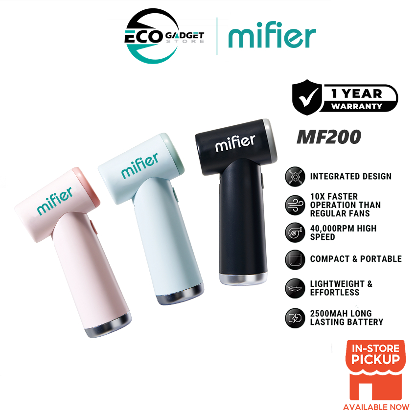 Mifier MF200 Handheld Fan 2500mAh Turbo Mini Jet Fan Bladeless ...