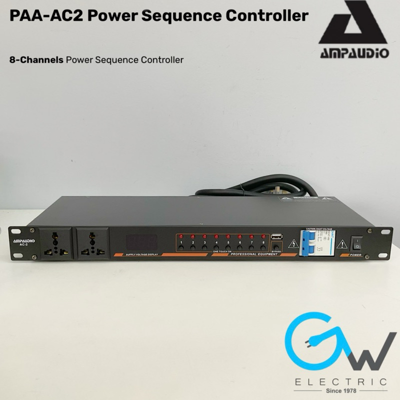 AMPAUDIO PAA-AC2 8-Channels Power Sequence Controller | Shopee Malaysia