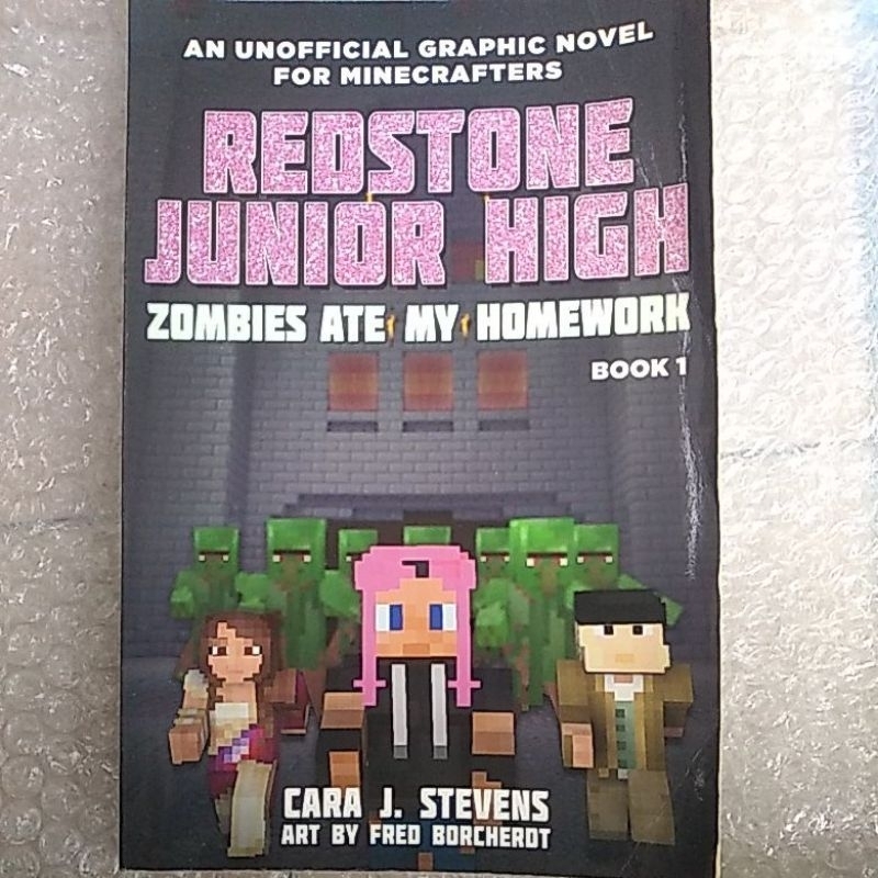 (used book) redstone junior high zombies ate my homework book 1 (cara j ...