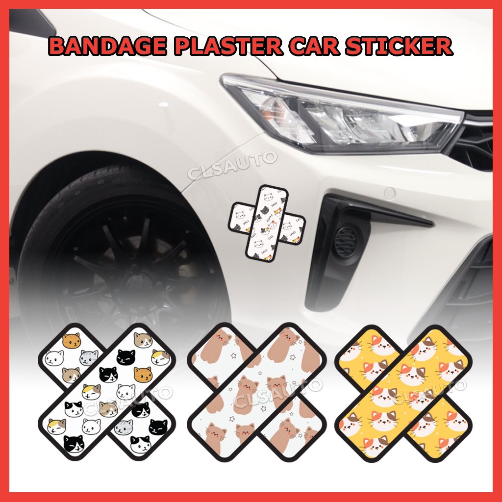 Cat Plaster Stickers - Variety of Designs, Waterproof, Vibrant Colors ...