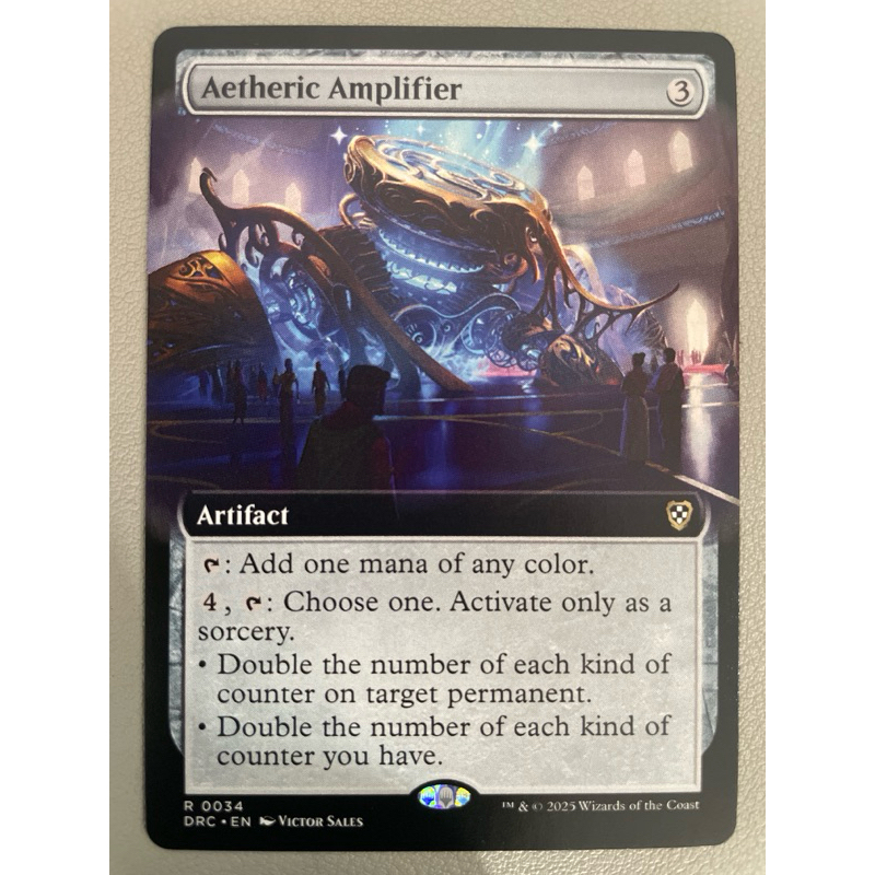 MTG:Aetherdrift (DFT) M0034 - Aetheric Amplifier (Extended Art) | Shopee Malaysia