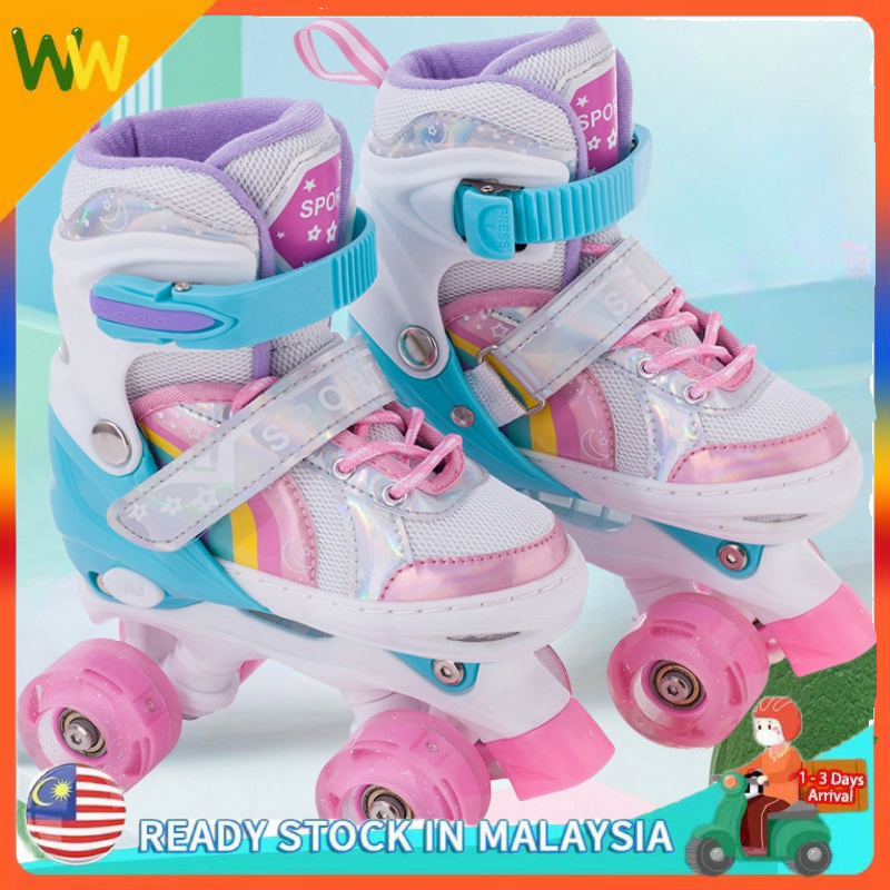 【Free Gift】kasut roda budak lelaki murah skating shoes for kids 4 tayar ...