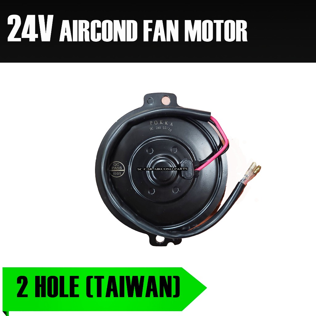 24V TAIWAN AIRCOND FAN MOTOR (2 HOLE) (LORRY/ LORI) KIPAS MOTOR ...