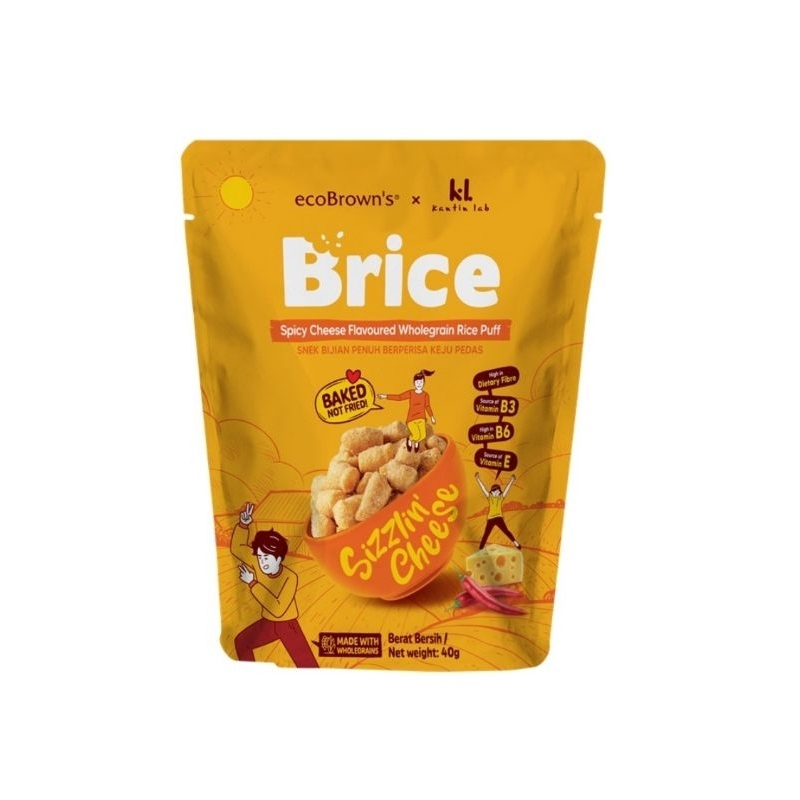 ECOBROWN'S Halal Brice Spicy Cheese Rice Puff 40g | Shopee Malaysia