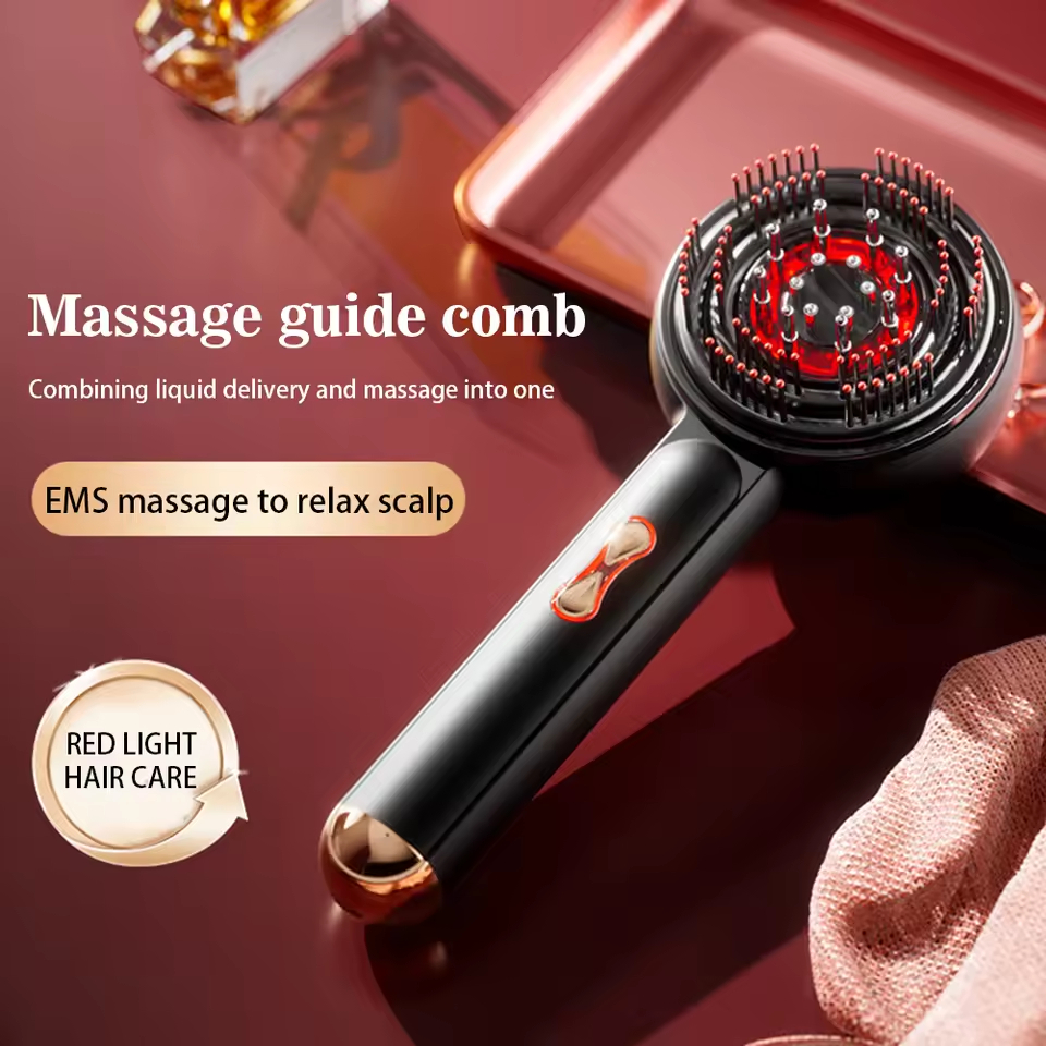 Electric Massage Comb Red Light Therapy Brush Waterproof Multipurpose ...