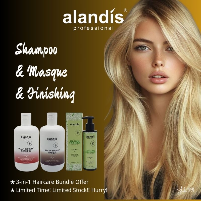 [ 3 IN 1 BUNDLE OFFER ] alandis professional #61 [ Shampoo +Masque ...
