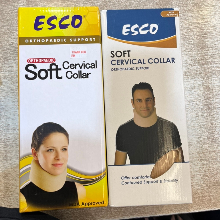 Esco Soft Cervical Collar Orthopaedic Support (S / M / L size) | Shopee ...