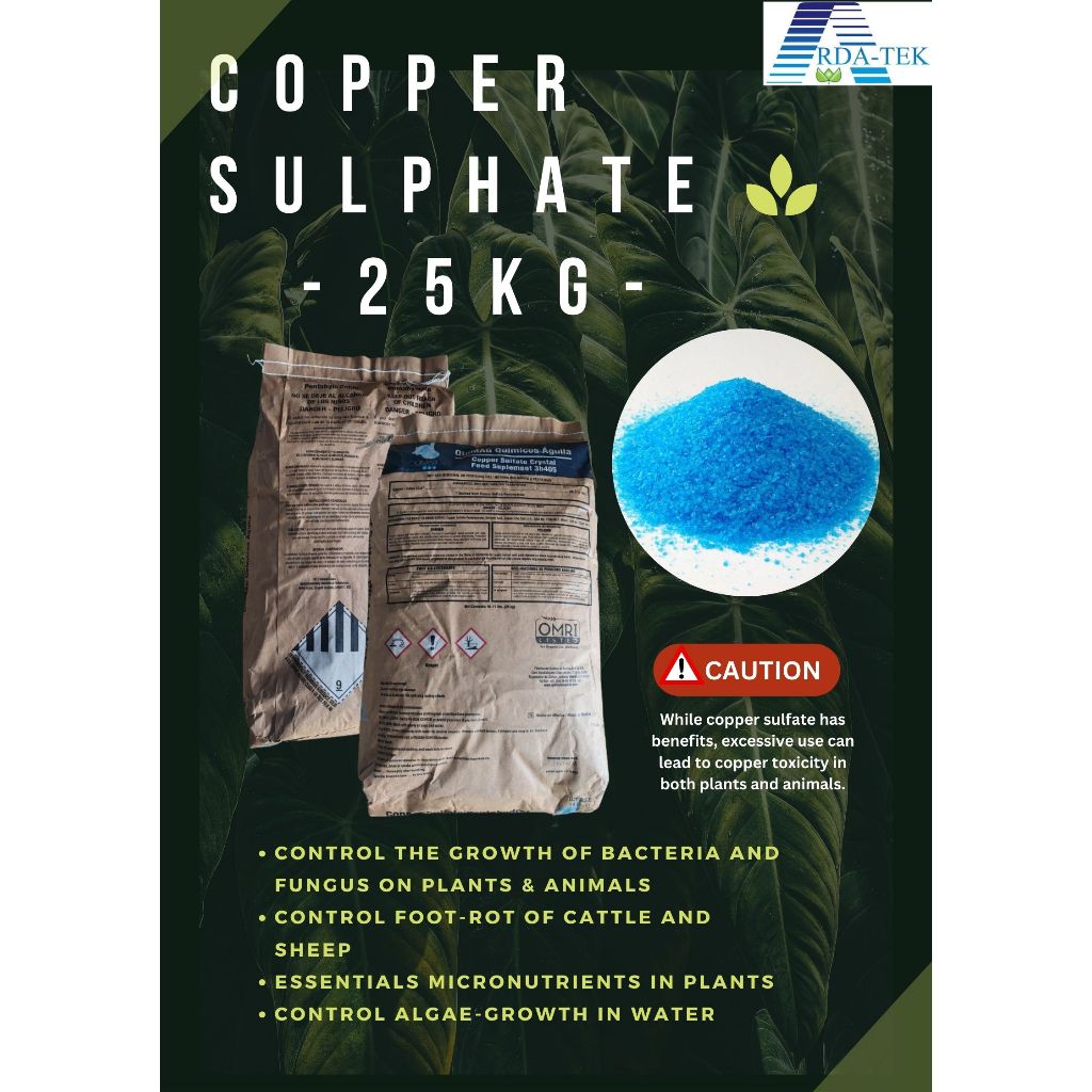 Copper Sulphate (25KG) / Serbuk mengawal kulat / Agriculture fertilizer ...