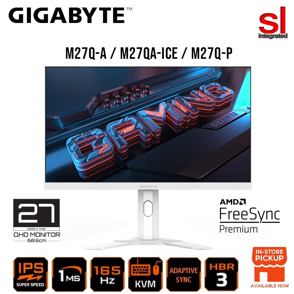 Gigabyte (M27Q-A / M27QA-ICE / M27Q-P) 27" QHD 180HZ 0.5 MS SS IPS ...