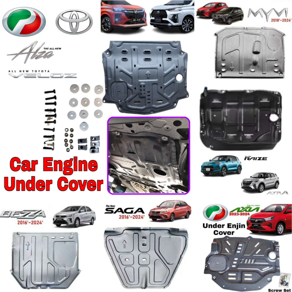 Engine Under Cover Protector Mud Splash Guard Myvi Bezza Saga Axia Alza ...