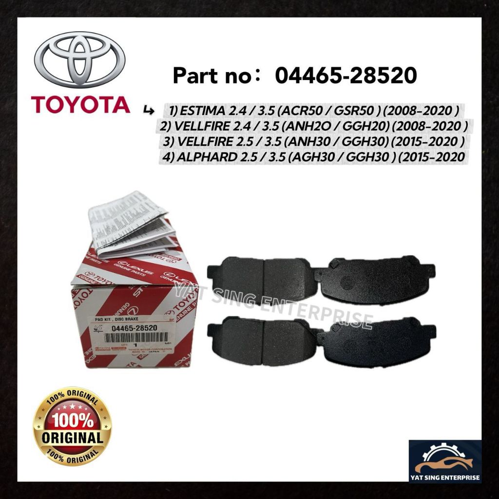 (100% Original Product)Toyota Estima ACR50/Vellfire ANH20,30/Alphard ...