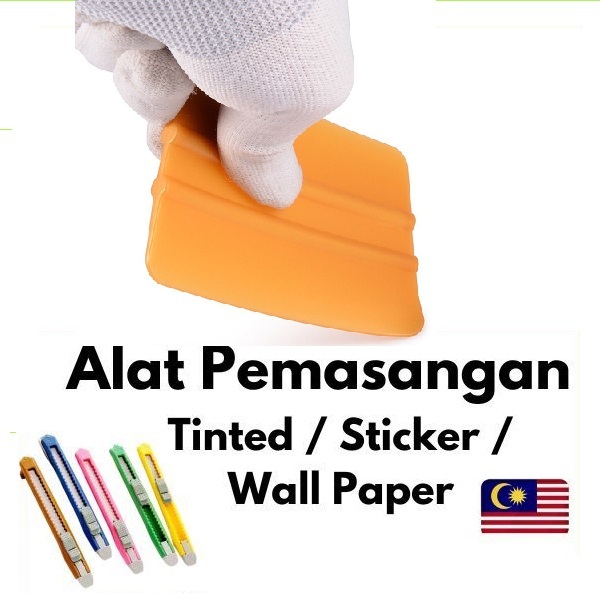 Car Tinted Window Scraper Tongue Water Handle Squeegee Sticker Film ...