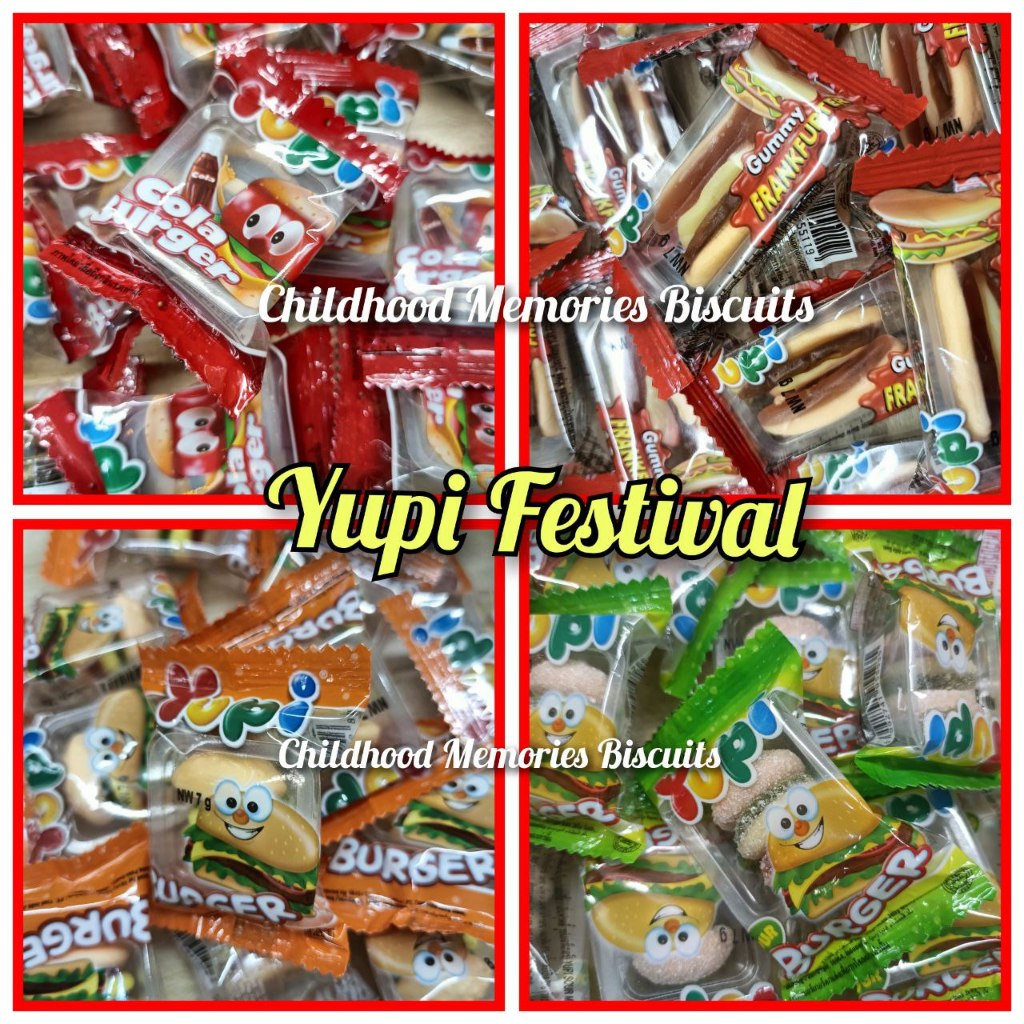 Yupi Burger Frankfurter Gummy Candy 8g Cola Sour Original | Shopee Malaysia