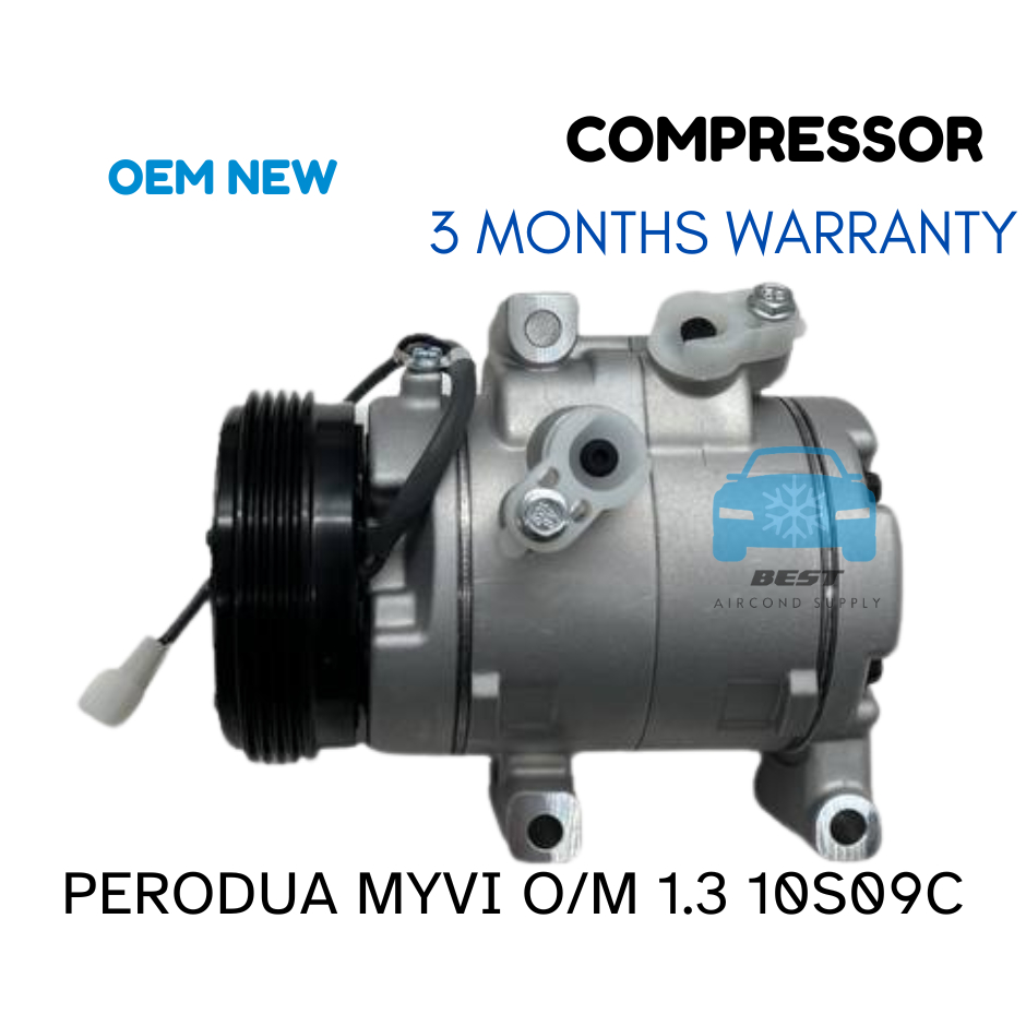 Compressor Aircond CHINA NEW Perodua Myvi O/M 1.3 2005-2010 10s09c ...