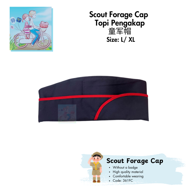 Topi Forage Topi Pengakap Kokurikulum/Scout Forage Cap for School ...